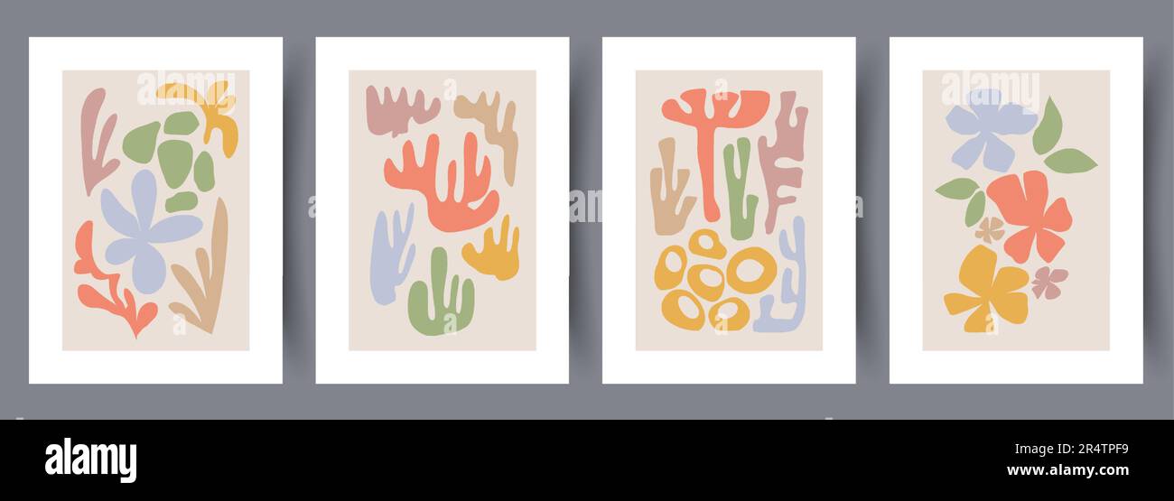 Still life boho organic flowers wall art print Stock Vector Image & Art ...