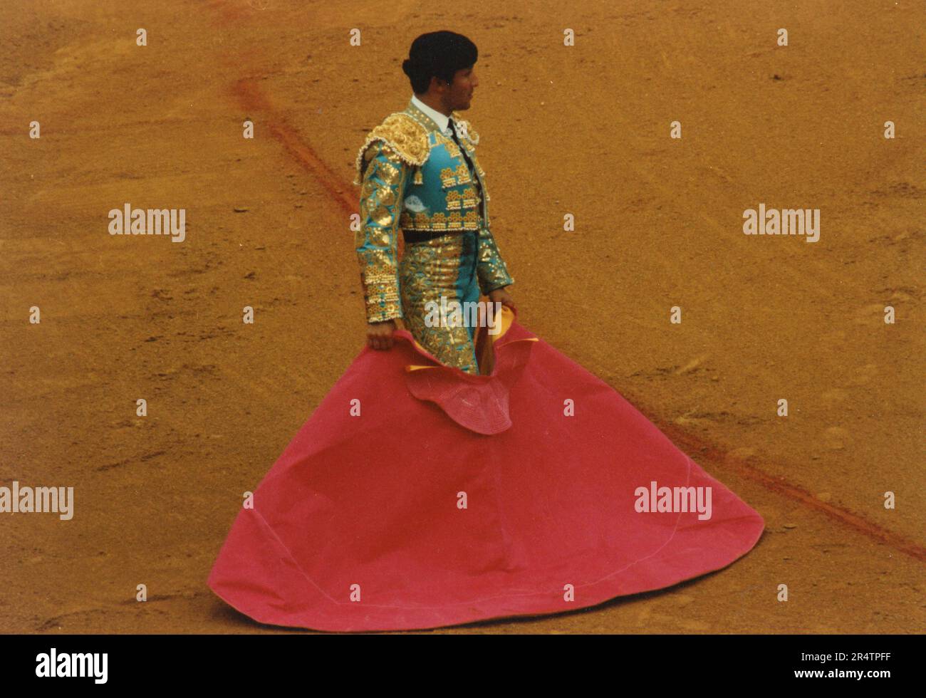 Bullfighting: Matador in the arena for a corrida, Spain 1970s Stock ...