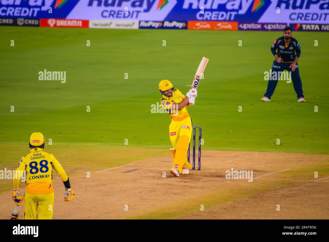 Ahmedabad, Gujarat, India. 29 May, 2023. Chennai Super Kings are ...