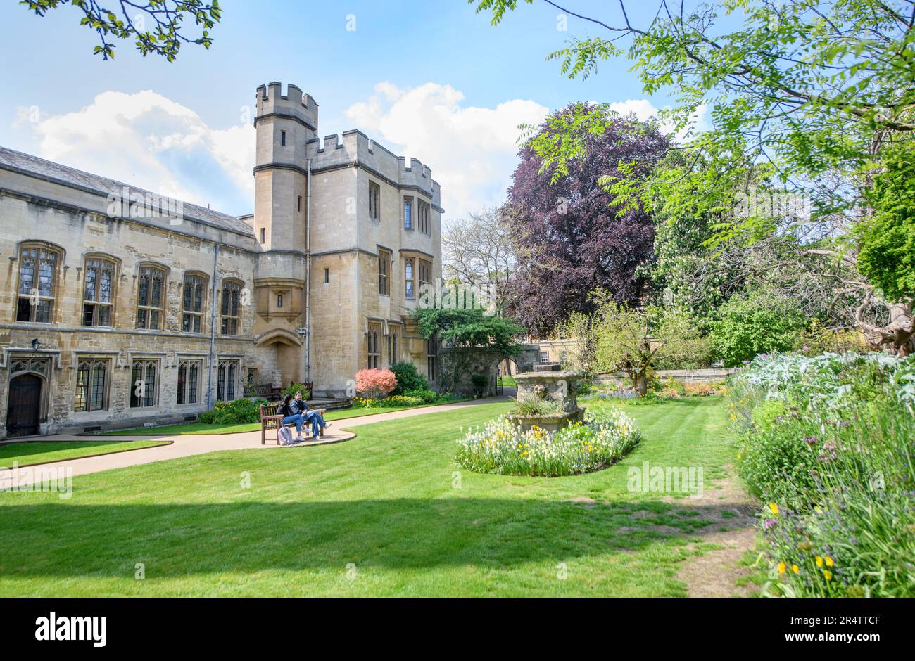 The Fellows' Garden at Balliol College, Oxford University UK Stock ...