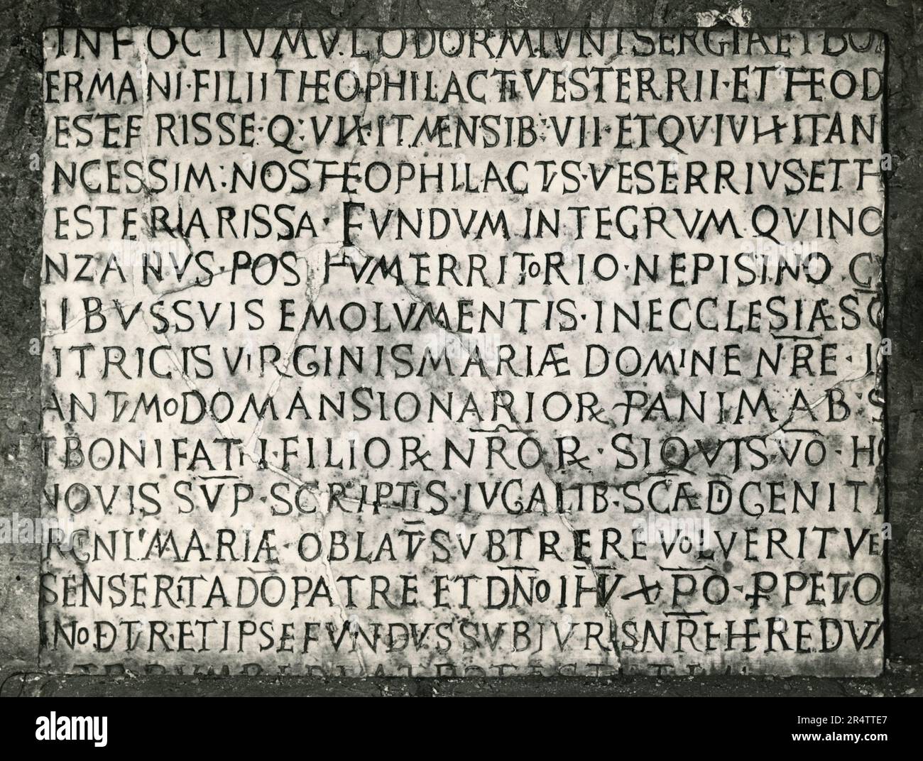 Latin inscription in the church of Santa Maria Egiziaca, Temple of ...