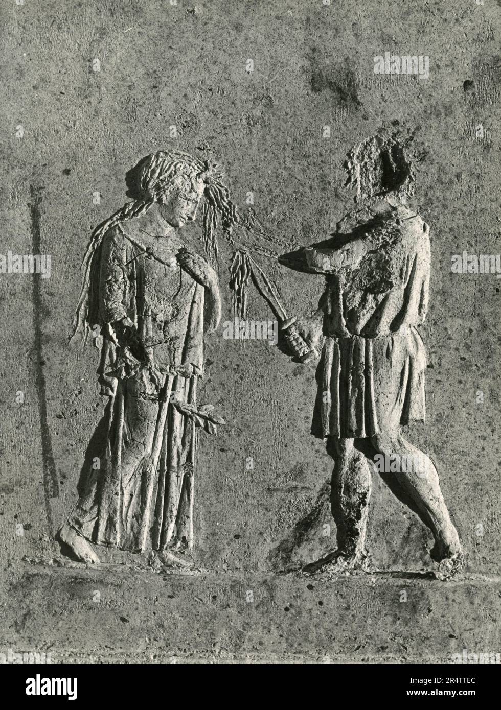 Stucco from the 1st Century AD in the underground Basilica of Porta ...