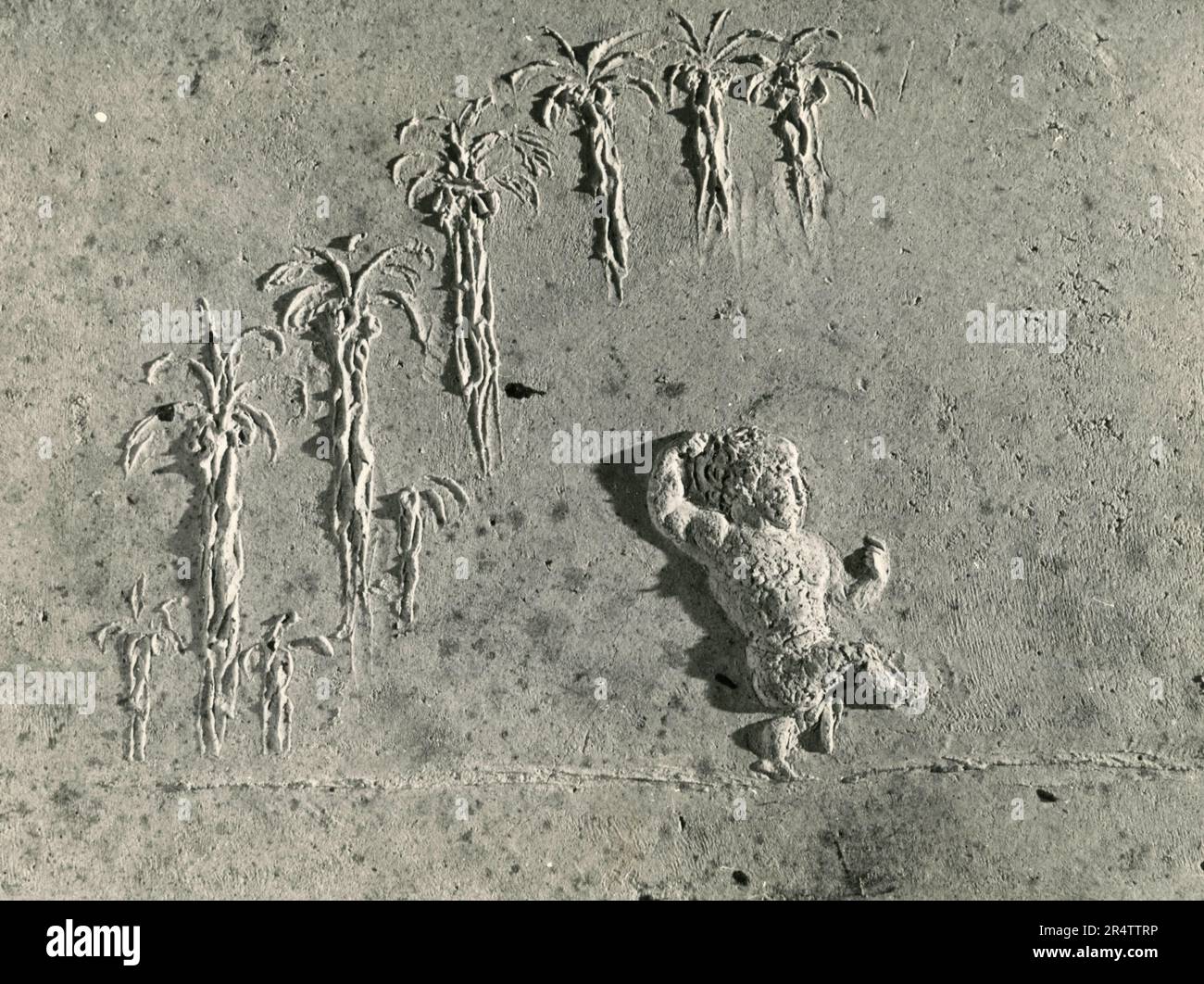 Stucco from the 1st Century AD in the underground Basilica of Porta ...