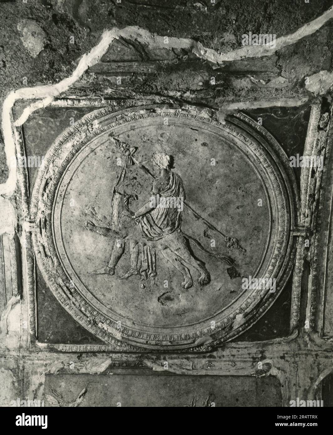 Stucco from the 1st Century AD in the underground Basilica of Porta ...