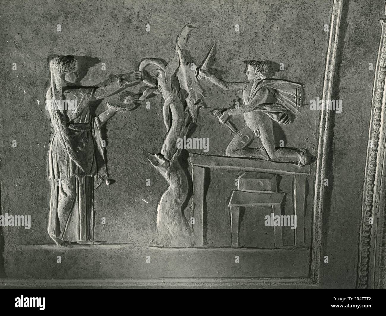 Stucco from the 1st Century AD in the underground Basilica of Porta ...