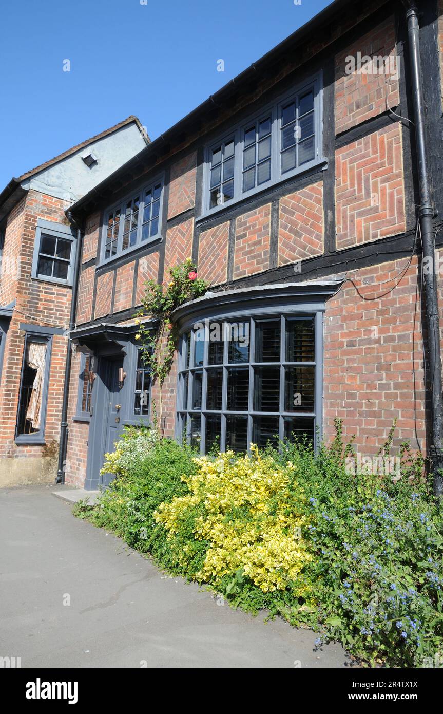 Timber framed building with herringbone brickwork, Beaconsfield ...