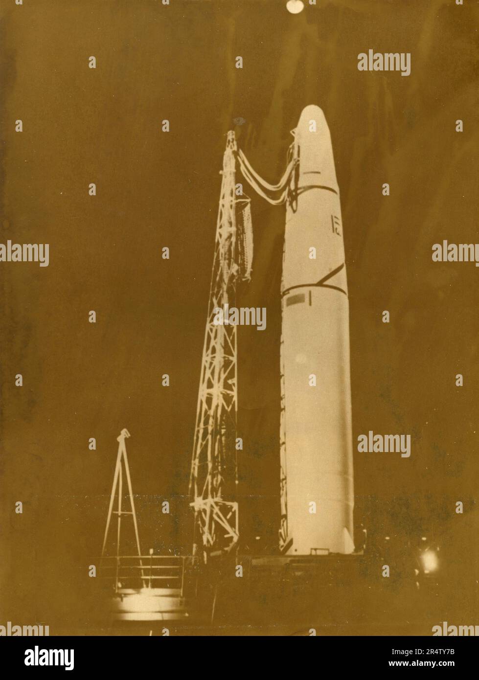 US Air Force Thor intermediate range ballistic missile being tested at ...