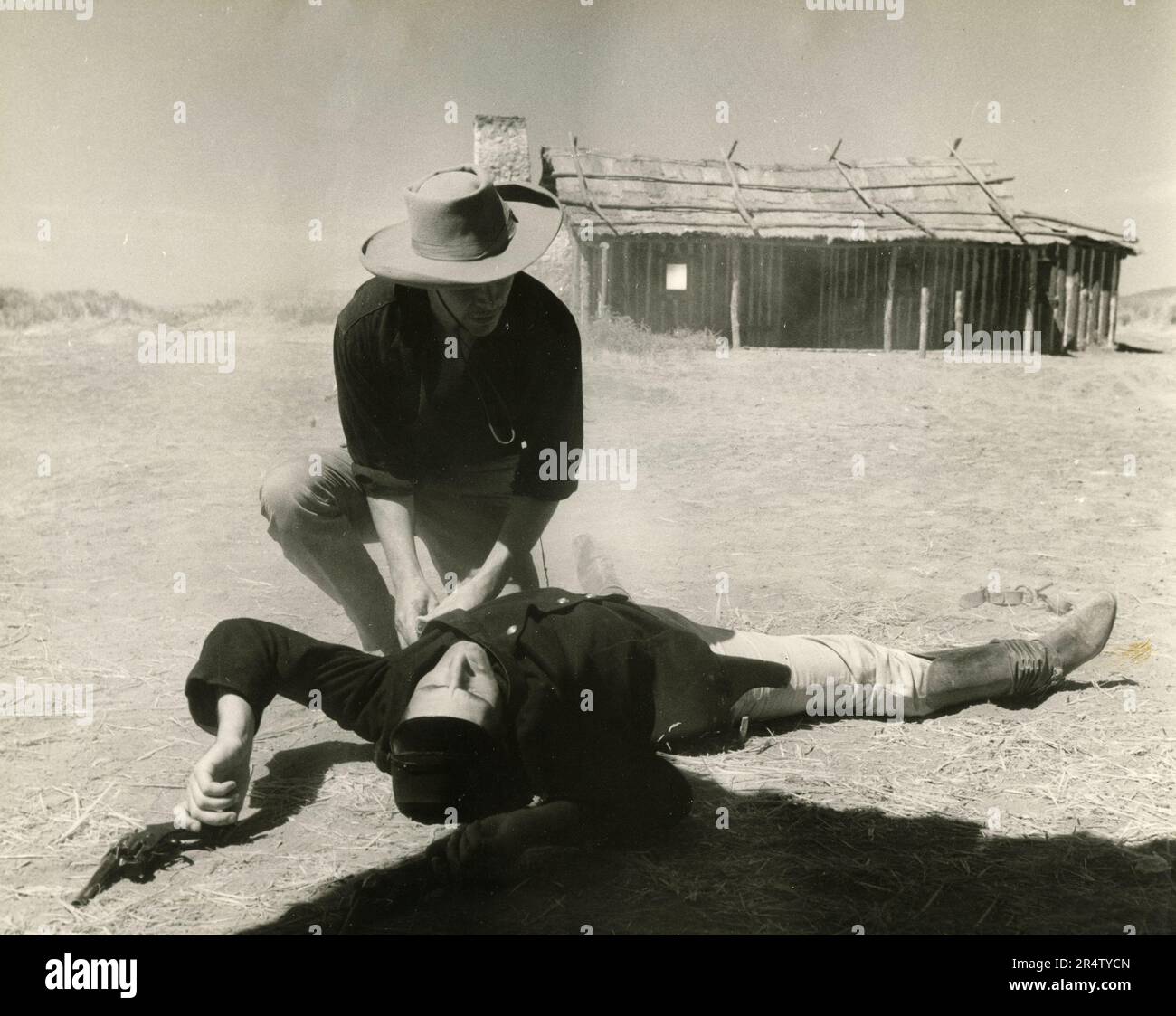 British actor Ronald Lewis in the movie Robbery Under Arms, USA 1957 ...