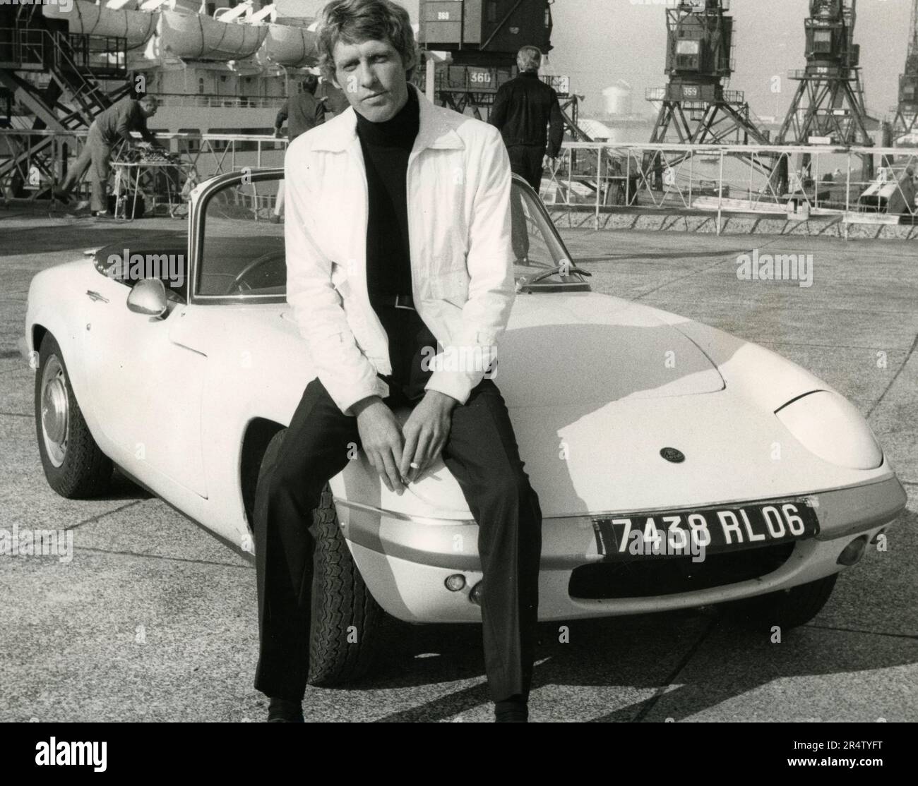 English actor Michael Crawford in a scene from the movie Hello-Goodbye ...