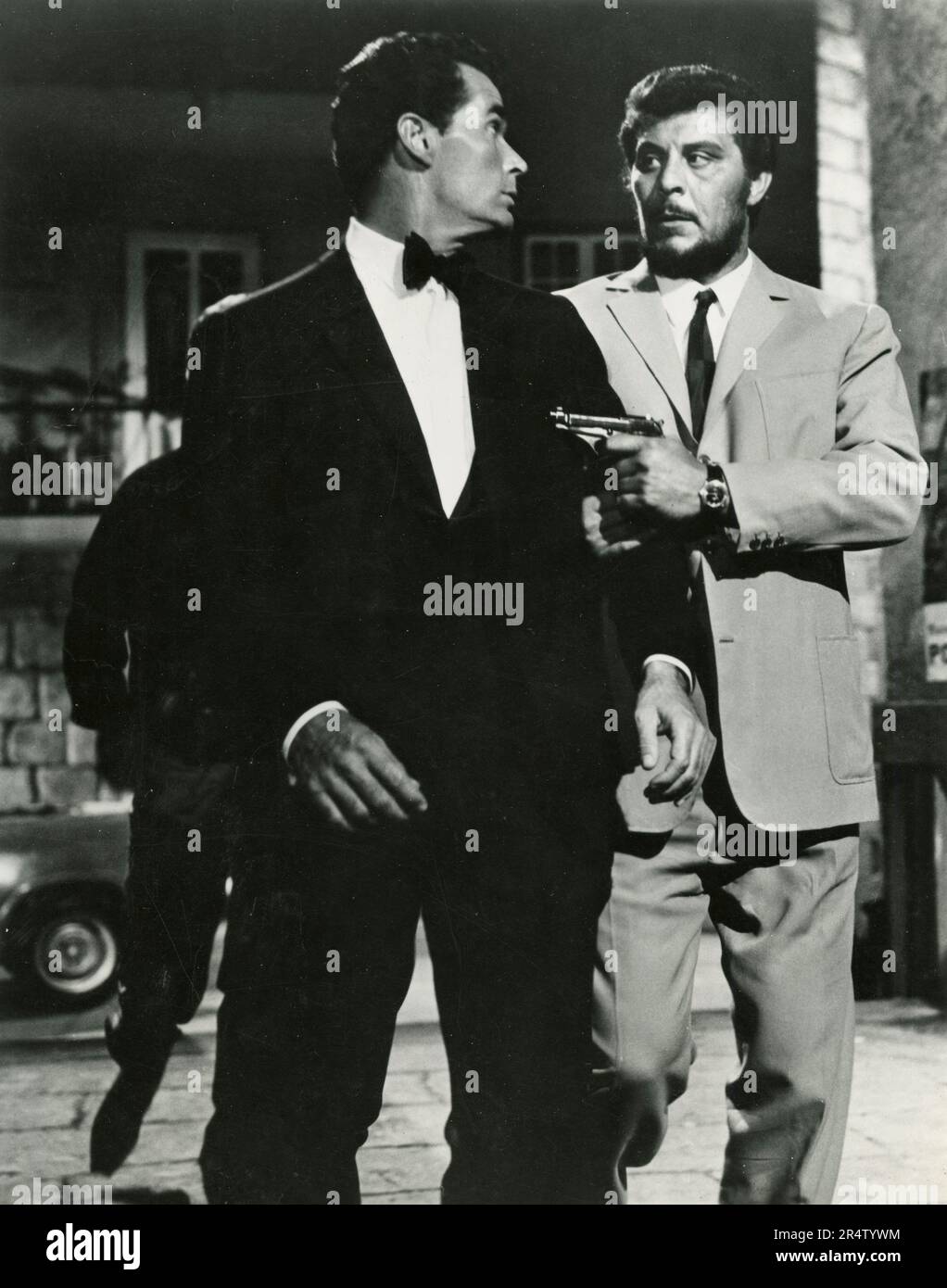 Actors James Garner and Nello Pazzafini in the movie A Man Could Get ...