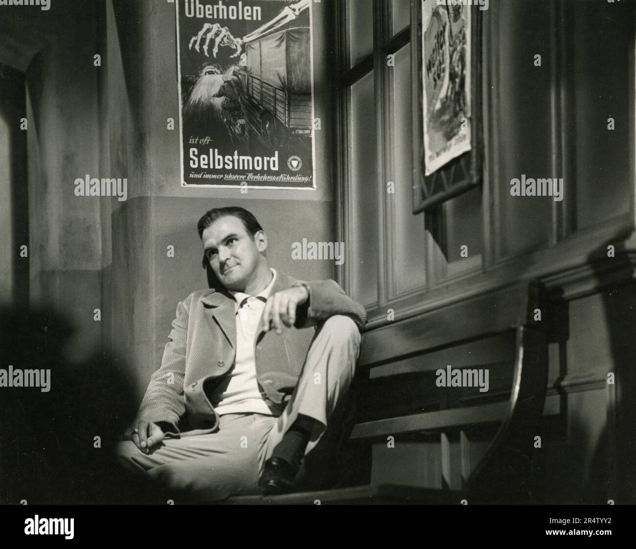 Unidentified actor in a German movie, 1960s Stock Photo - Alamy