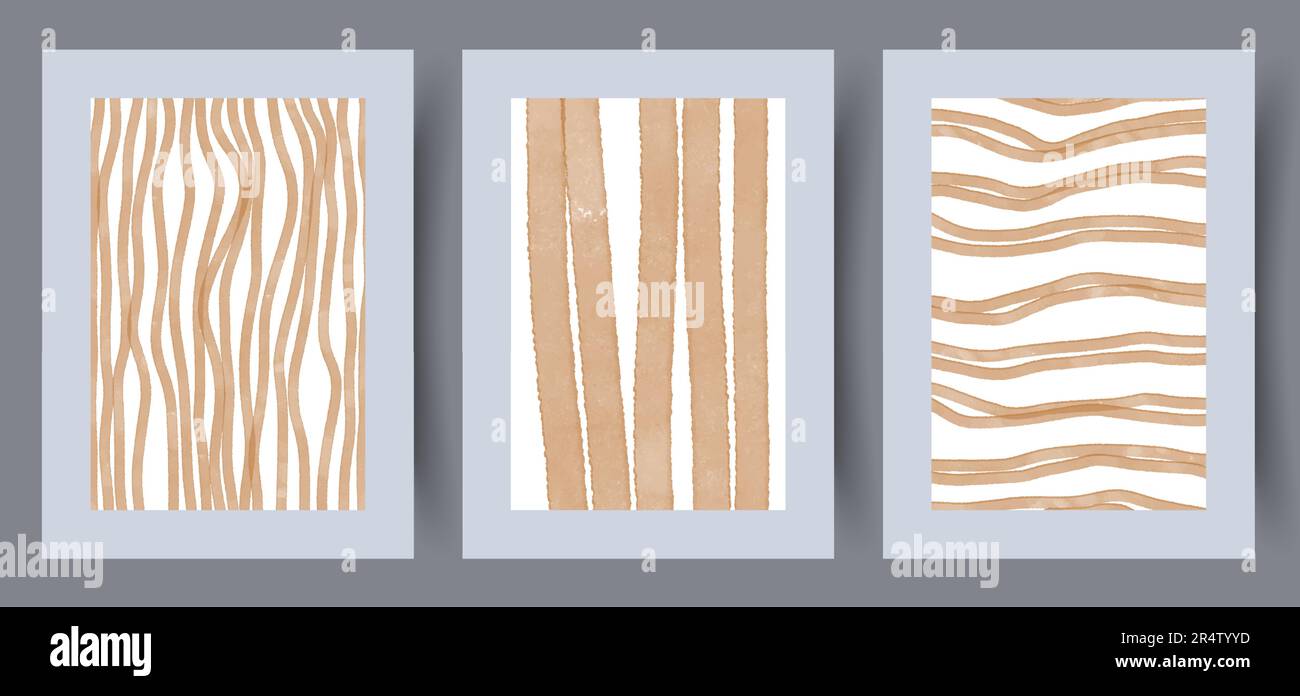 Abstract lines creative minimalism wall art print Stock Vector Image ...