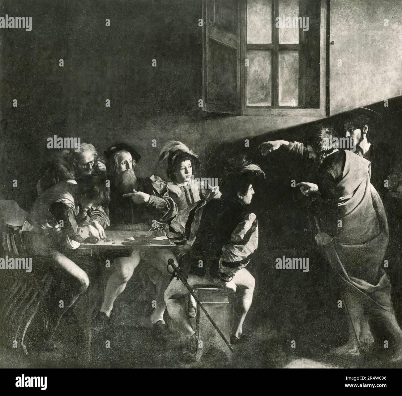 The Calling of St. Matthew, painting by Italian artist Caravaggio, San ...