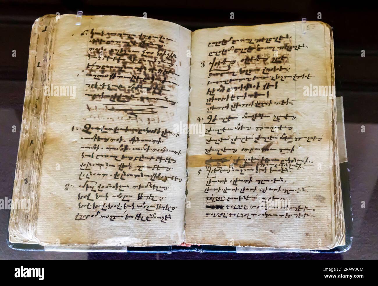 Historic Armenian books. collection of works Russian written in ...