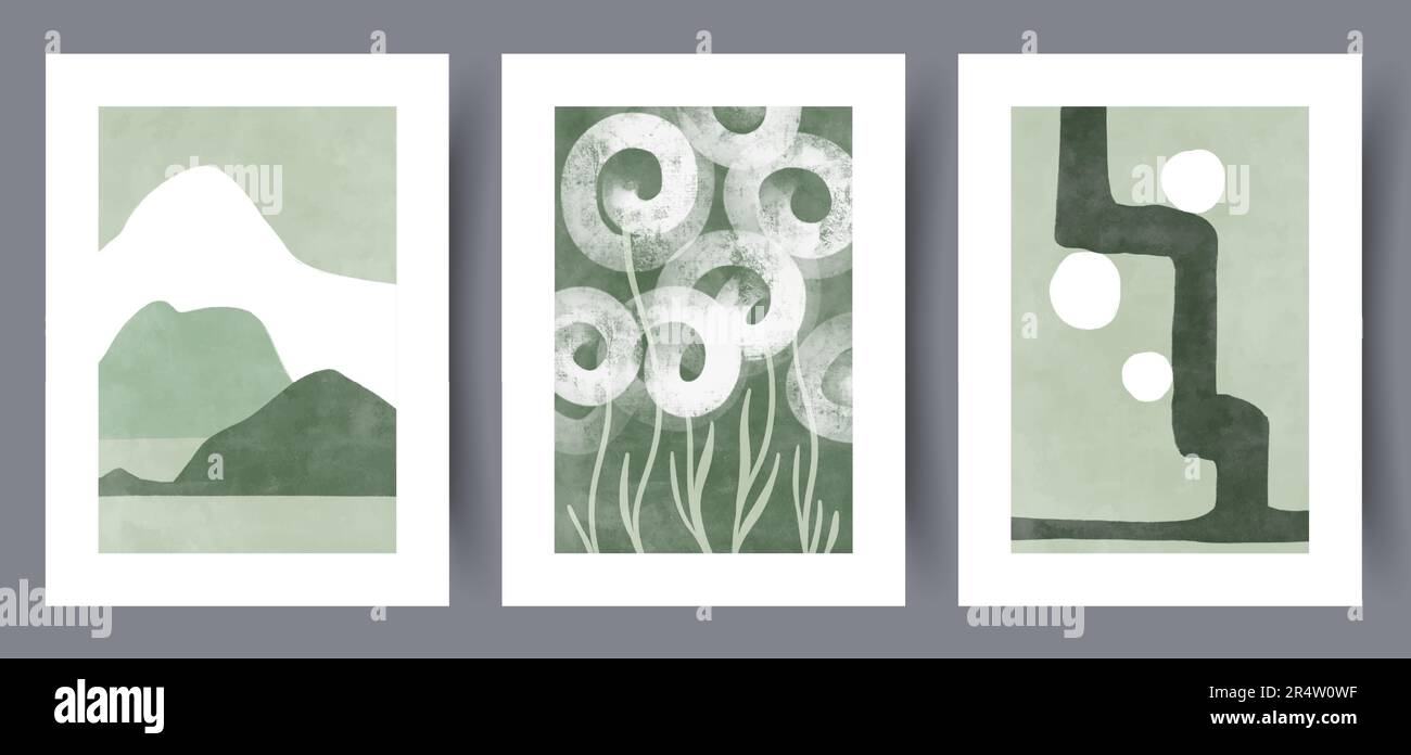 Still life plants environment wall art print Stock Vector Image & Art ...