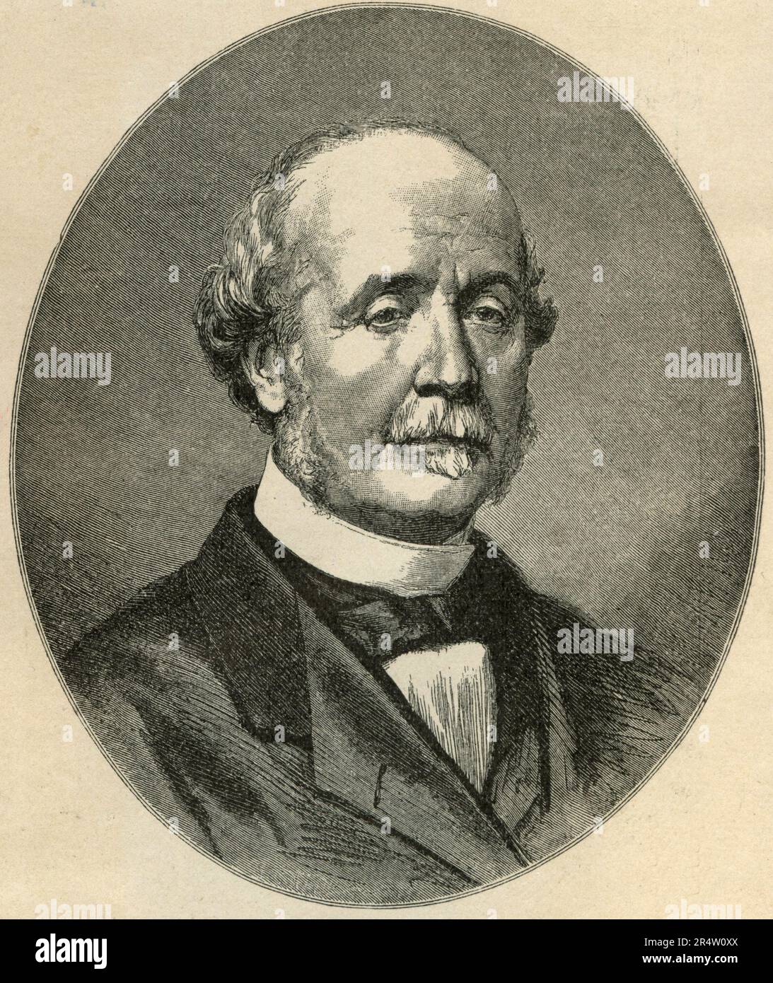 Portrait of French politician Jacques-Victor-Albert, 4th duc de Broglie ...