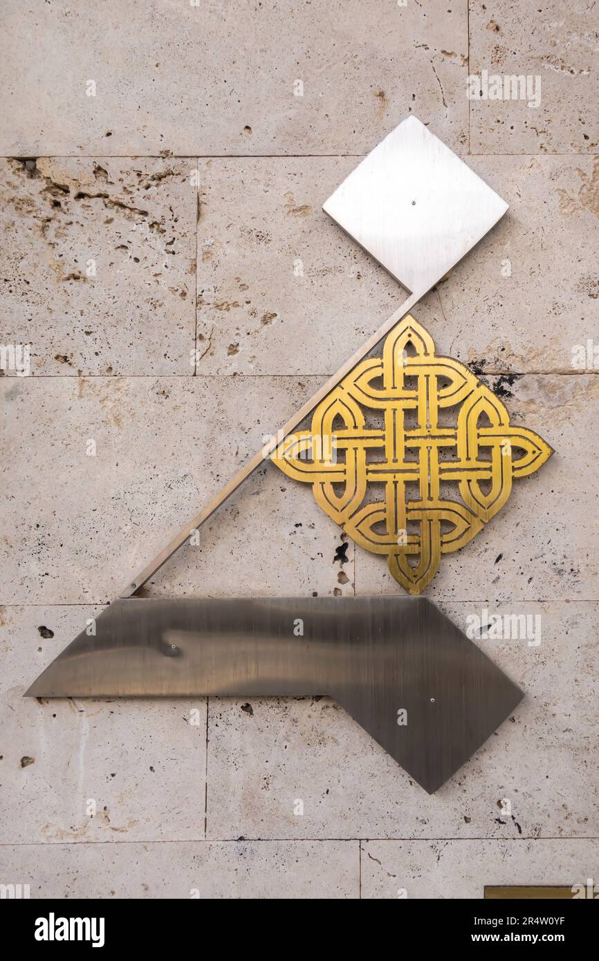 Eternal Alphabet Art Bas-relief project on a wall in Yerevan Armenia ...