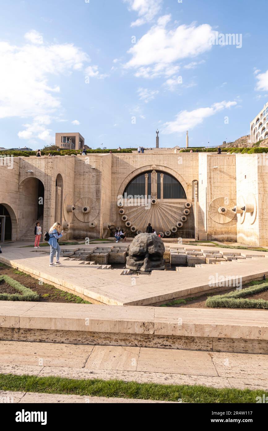 Yerevan landmarks. Cascade Complex, Open air museum in Yerevan, Armenia ...