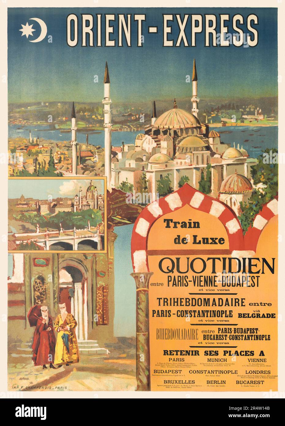 Orient express poster hi-res stock photography and images - Alamy