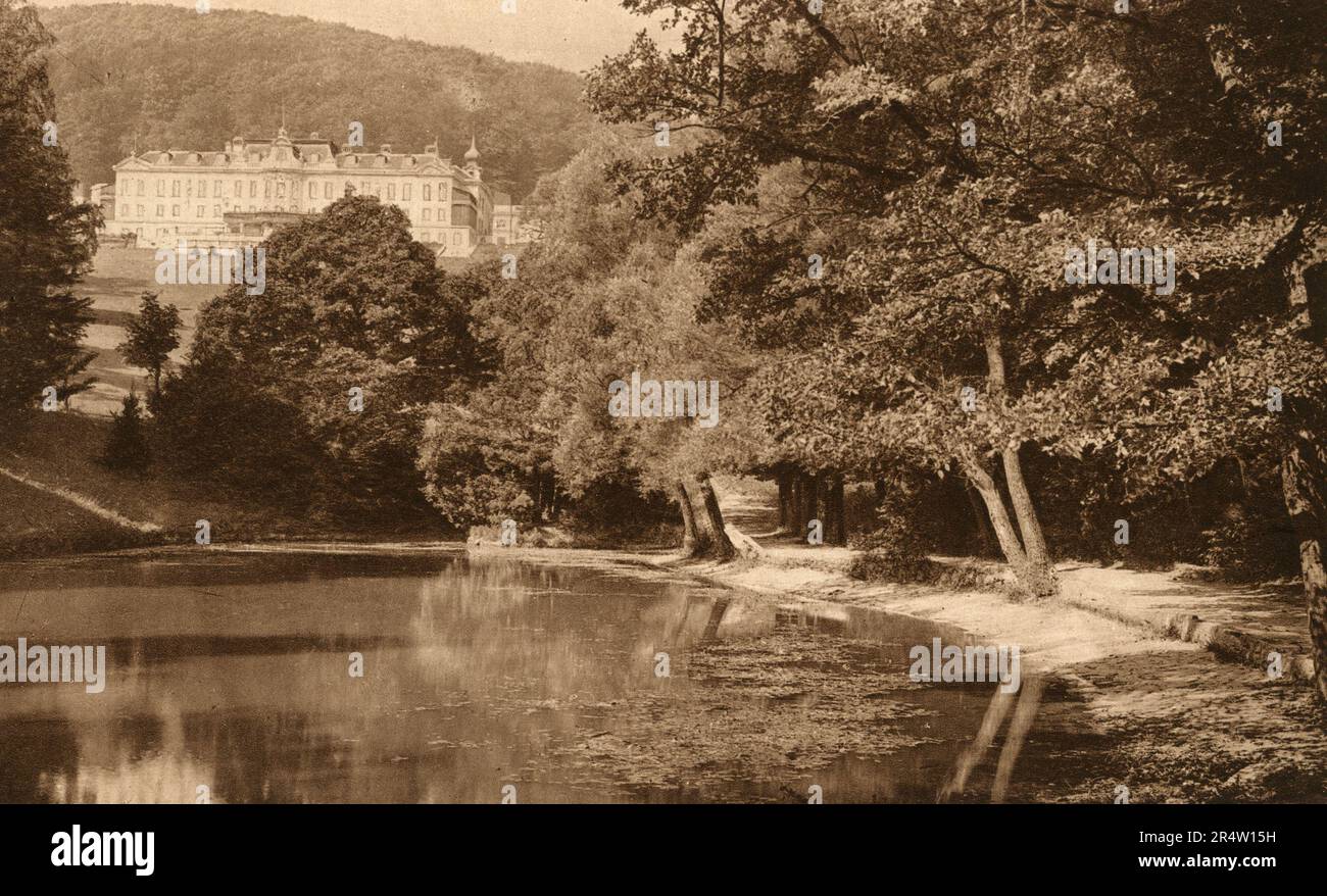 View of the lake at the Cobenzl, Vienna, Austria 1924 Stock Photo - Alamy