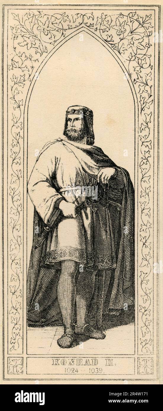 Portrait of Holy Roman Emperor Conrad II, aka Conrad the Elder and ...