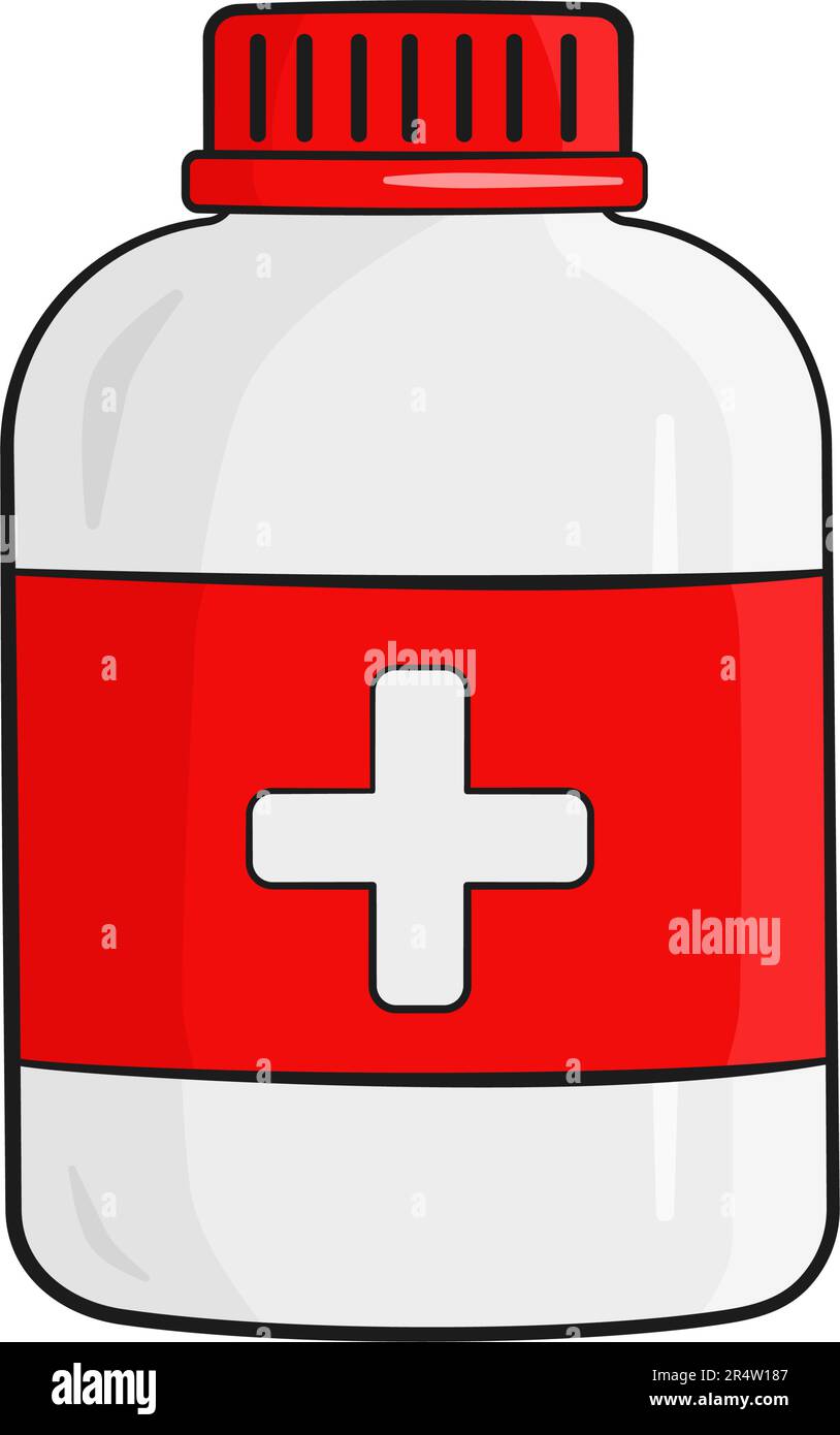 Medicine Bottle Cartoon