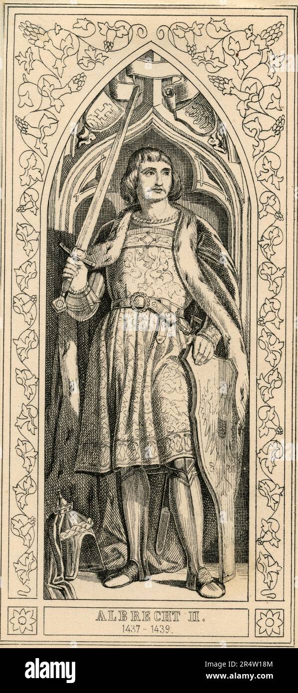 Portrait of Holy Roman Emperor Albert II of Germany aka Albert the ...
