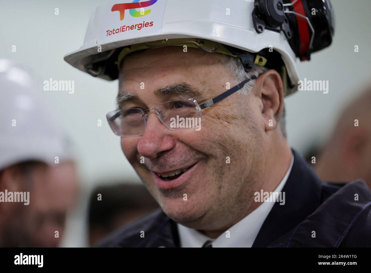 Patrick Pouyanne, CEO of TotalEnergies, visits the gigafactory of ...
