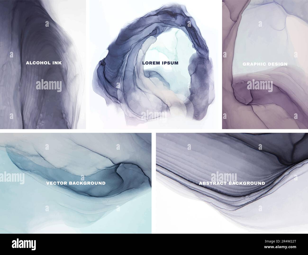 Abstract background in spirit ink technique. Vector card template ...