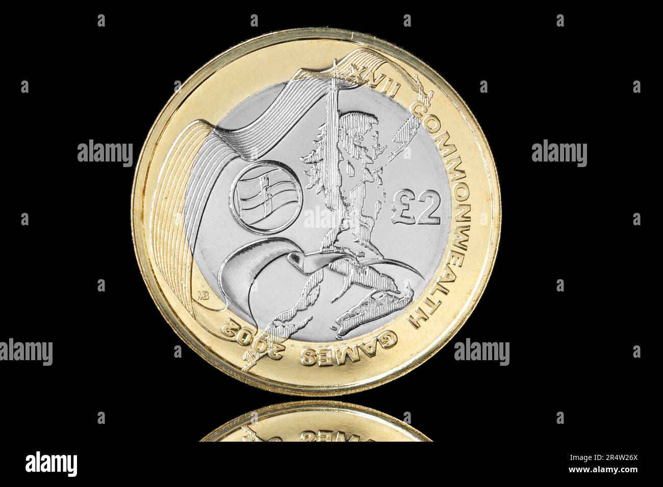 2002 commonwealth games two pound coin hi-res stock photography and ...