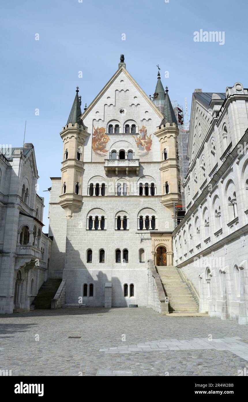 Neuschwanstein, , Füssen, Schwaben, Bayern, Germany, Europe Stock Photo ...