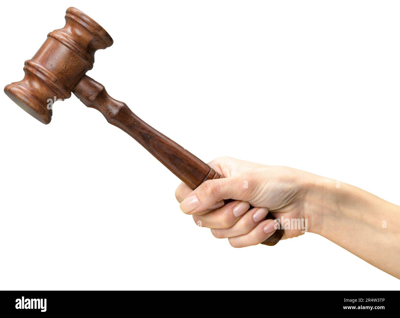 Hand holding mallet Cut Out Stock Images & Pictures - Alamy
