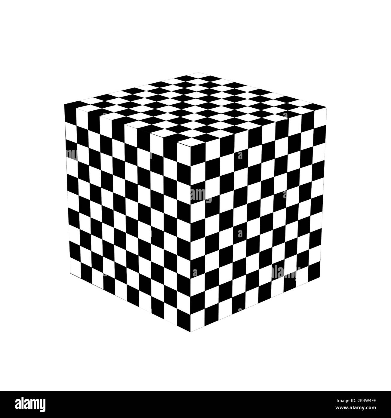 3d box illusion Black and White Stock Photos & Images - Alamy