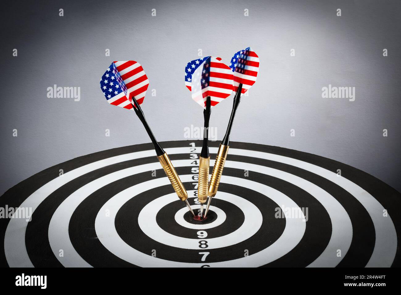 Success hitting target, aim goal achievement concept Stock Photo - Alamy