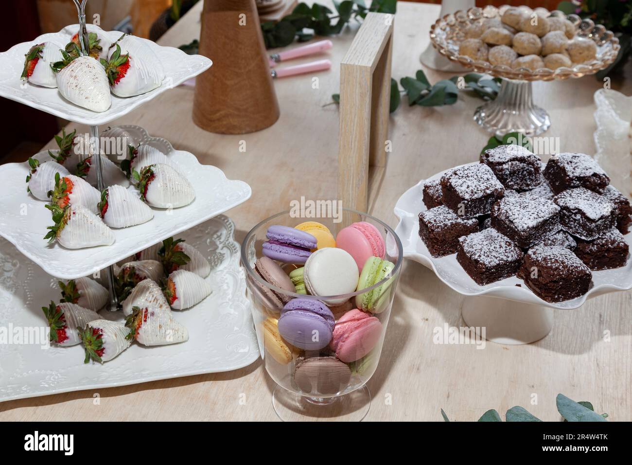 Table With Sweets, Desserts, And Cake; Decorated Table For The ...