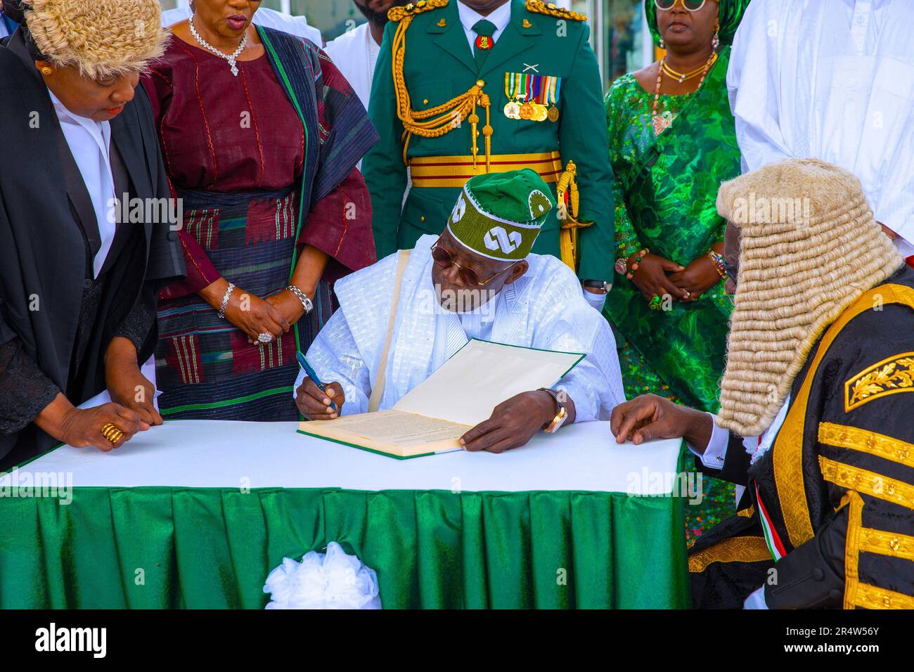 Abuja, Nigeria. 29th May 2023. Nigeria’s President-elect Bola Ahmed Tinubu was sworn into office ...