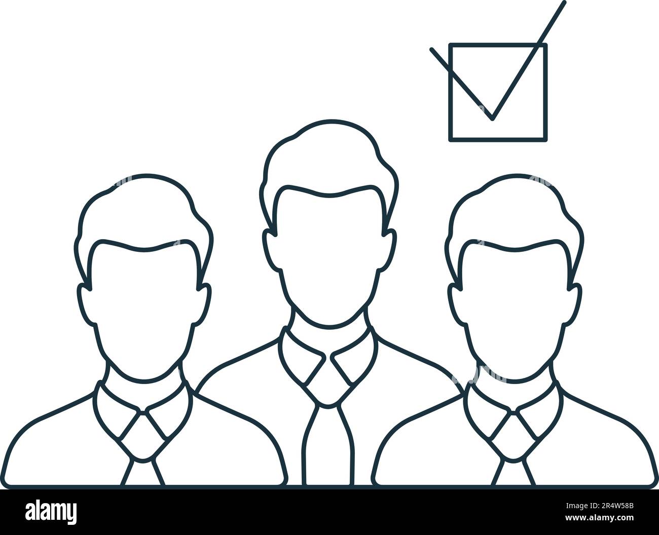 Electoral alliance icon. Monochrome simple sign from election ... Electoral alliance icon. Monochrome simple sign from election ...