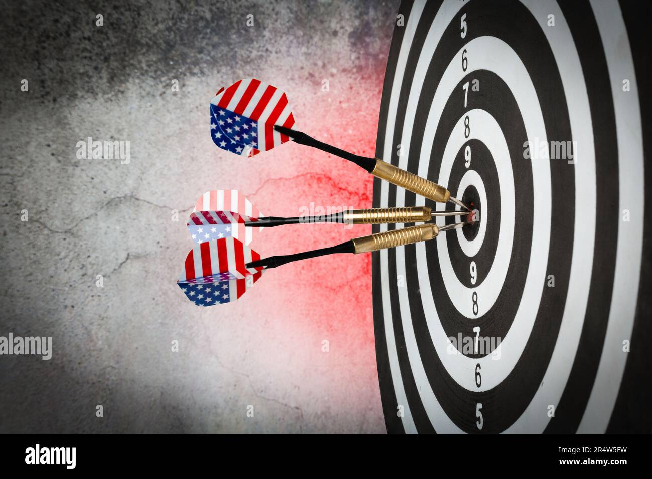 Success hitting target, aim goal achievement concept Stock Photo - Alamy