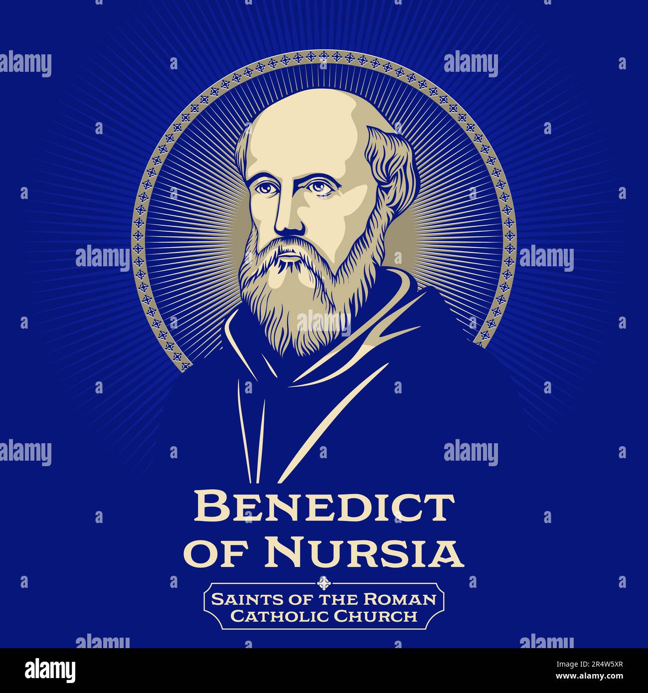Saint benedict miracle Stock Vector Images - Alamy