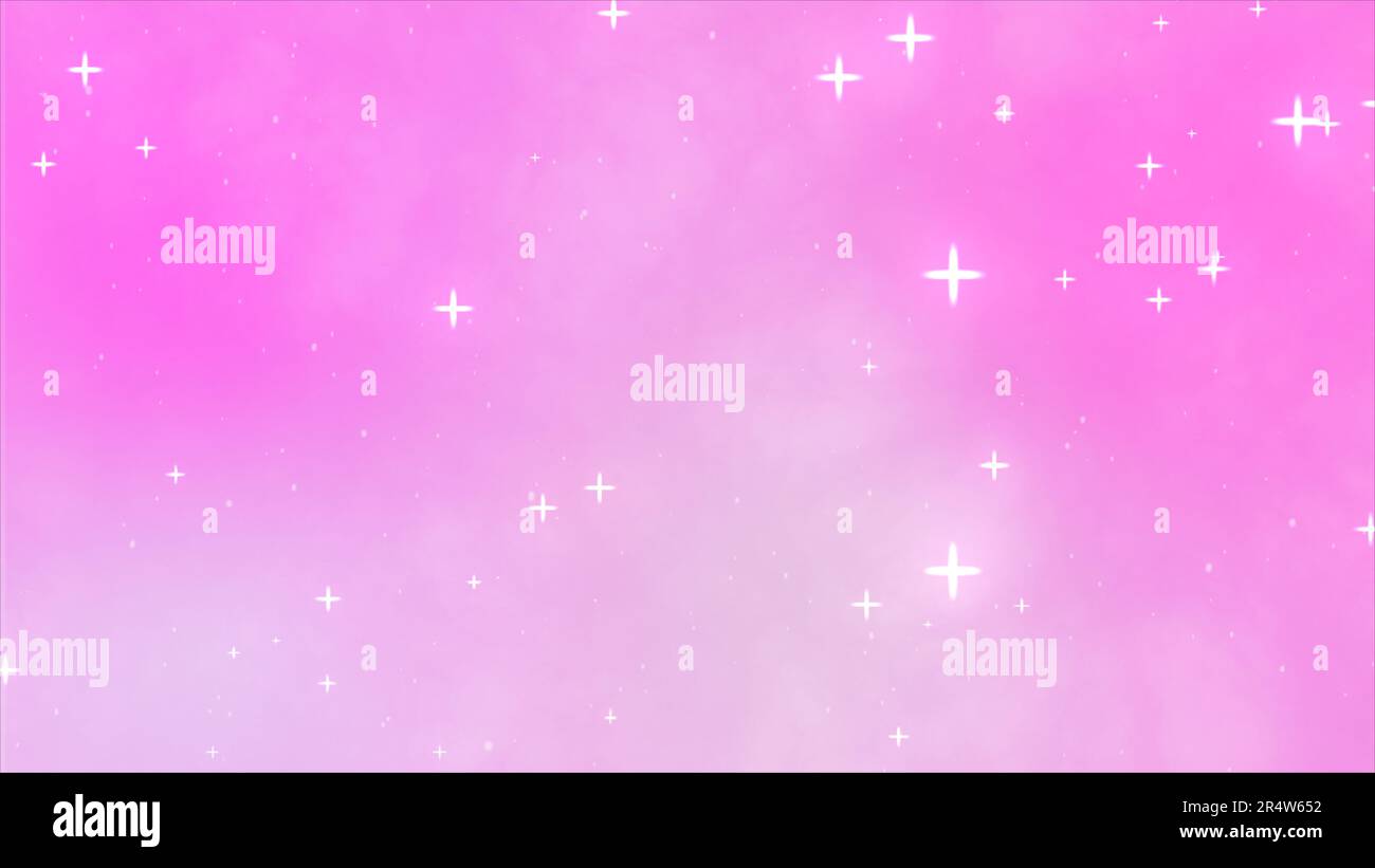 Pink gradient background with glowing star particles Stock Photo - Alamy