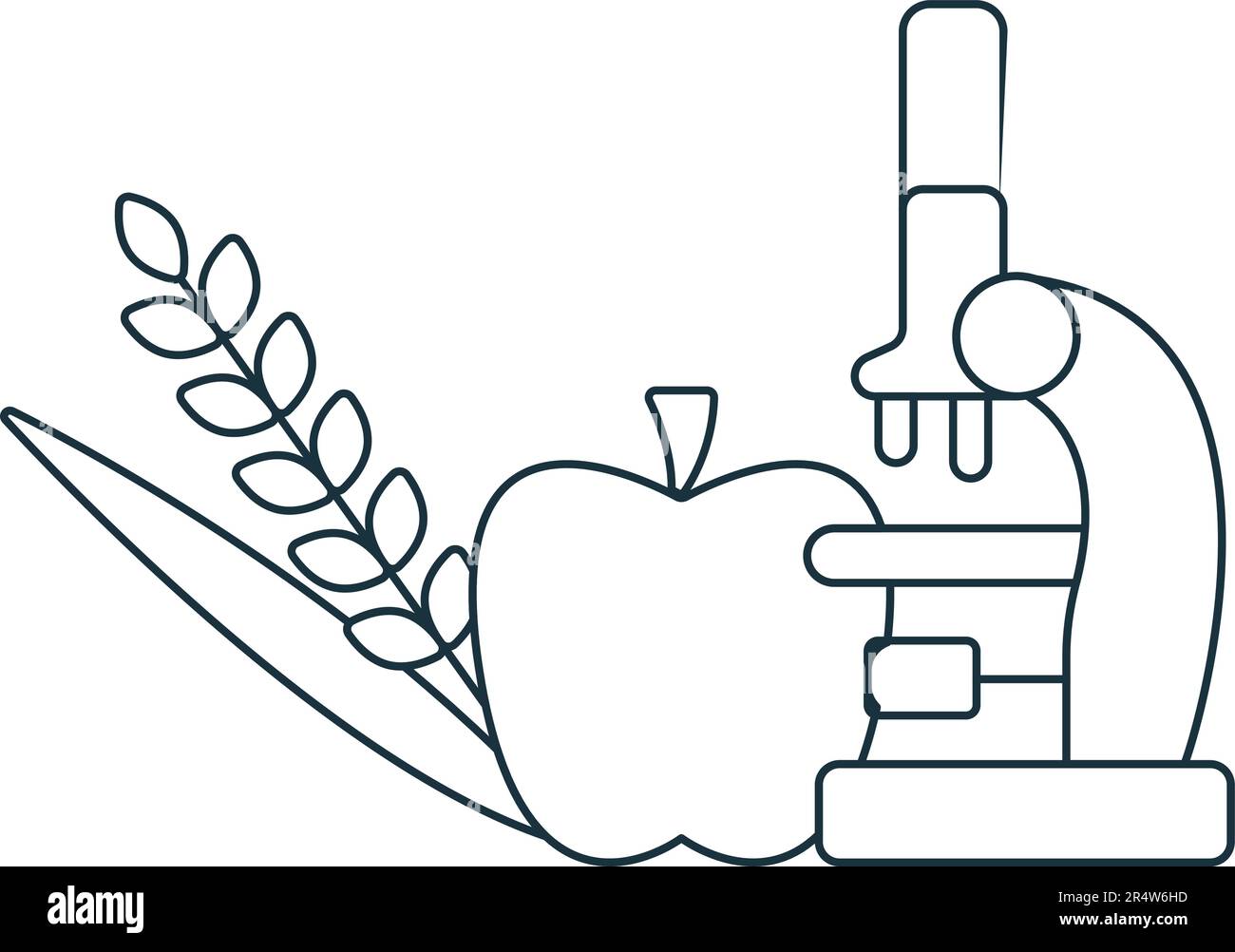 Food engineering icon. Monochrome simple sign from engineering ...