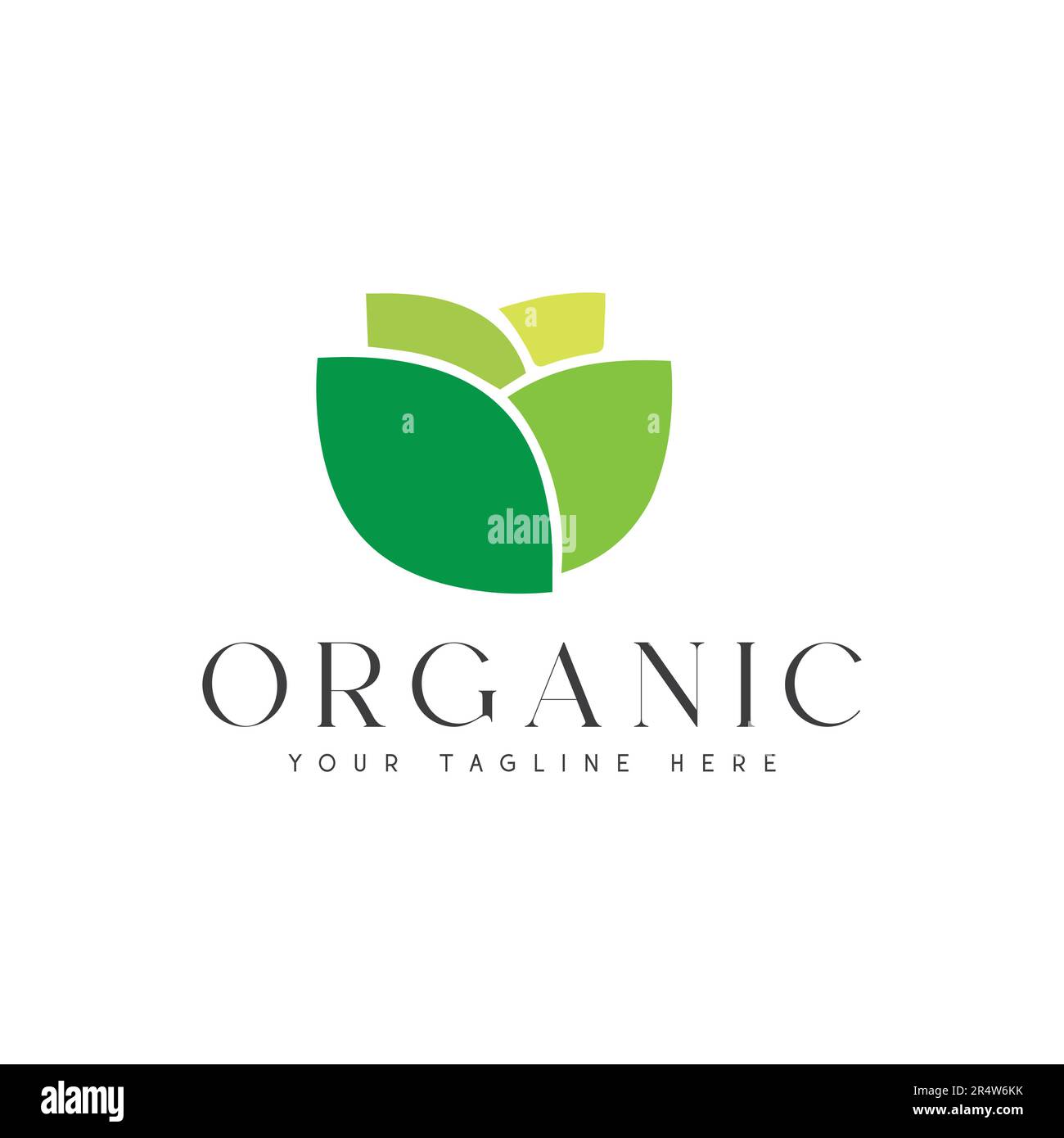 Organic leaf logo hi-res stock photography and images - Alamy