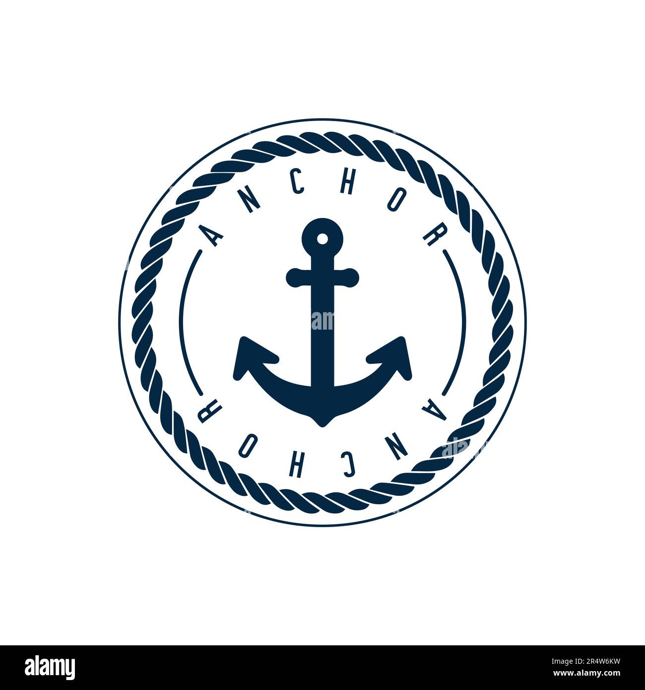 Anchor Logo Design Anchor Sea Rope Logotype Stock Vector Image & Art ...