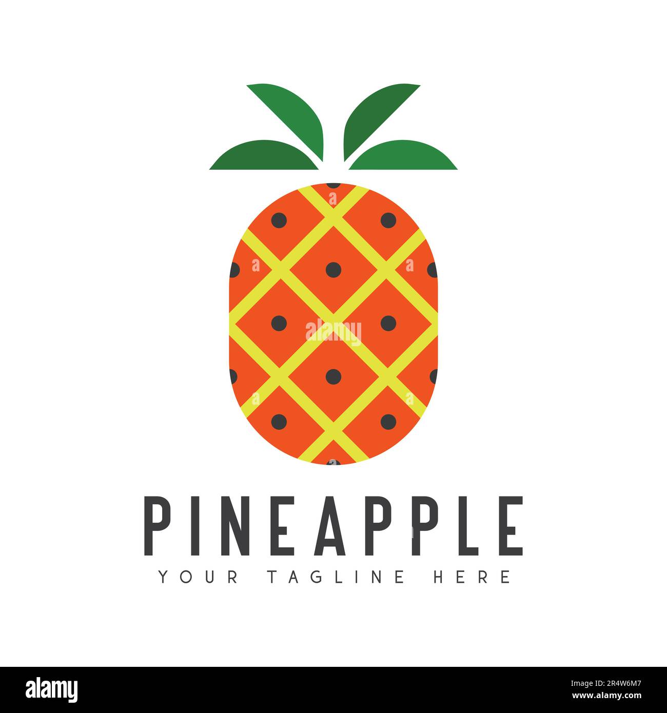 Pineapple Logo Design Fresh Juice Pineapple Slice Logotype Stock Vector ...