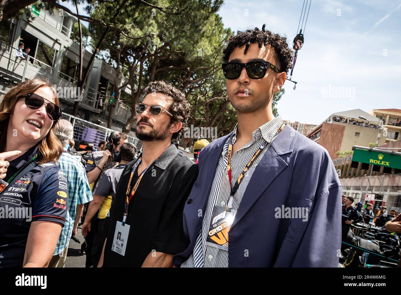 MONACO, Monte Carlo, 28. May 2023; Orlando BLOOM in company of Archie ...