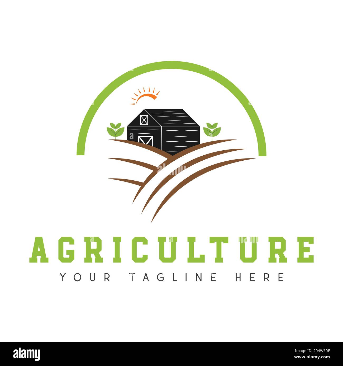 Farm Logo Design Agriculture Logotype Stock Vector Image & Art - Alamy