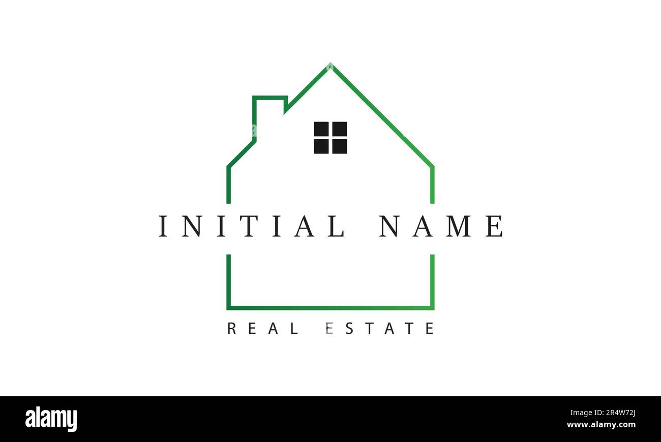 Real Estate House Logo Design 3d Home Logotype Stock Vector Image & Art ...