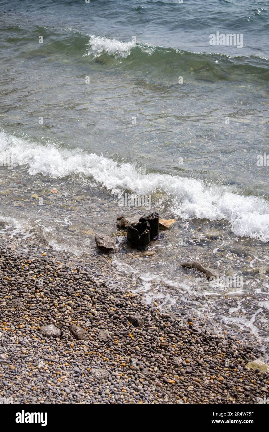 Ika stone beach Stock Photo - Alamy