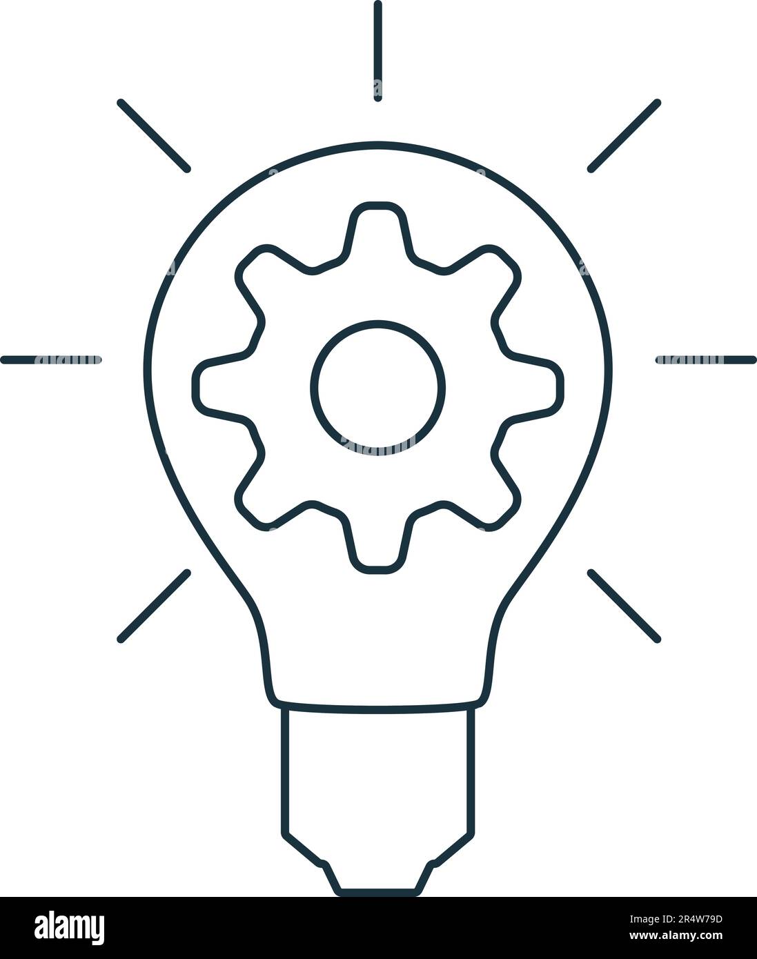 Innovative engineering icon. Monochrome simple sign from engineering ...