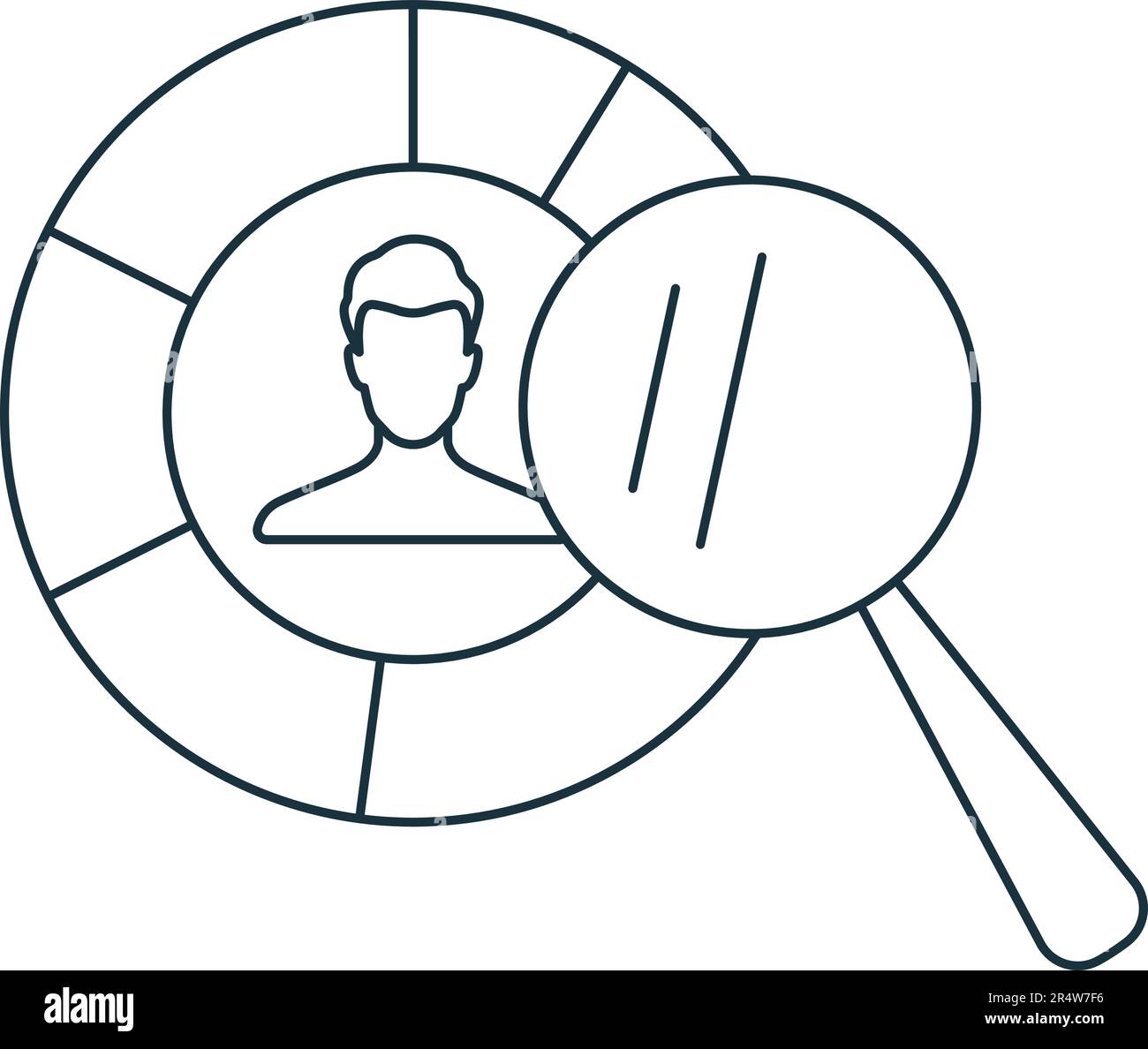 Demographics icon. Monochrome simple sign from election collection ...